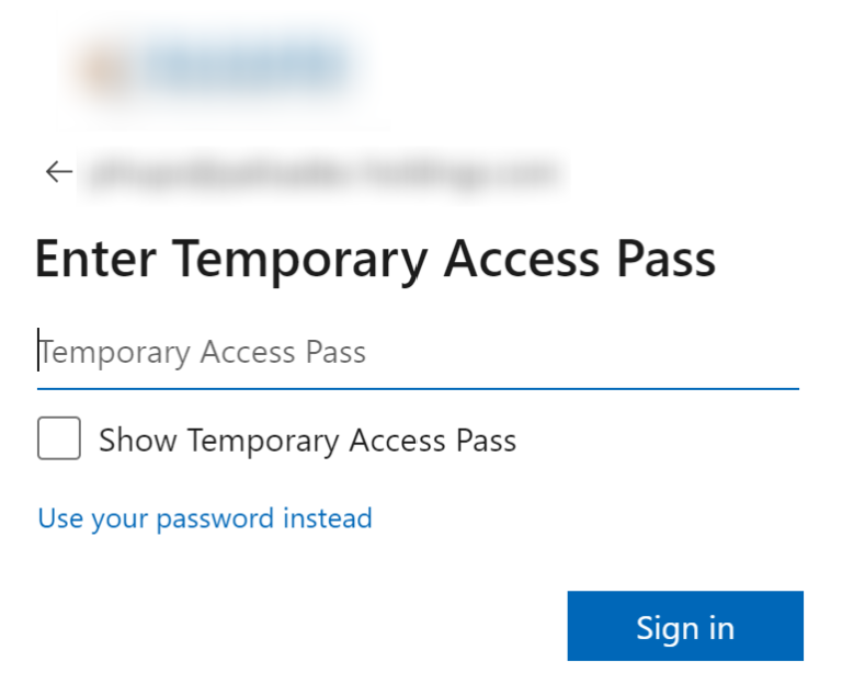 Configuring & Using a Temporary Access Pass - AdminRef